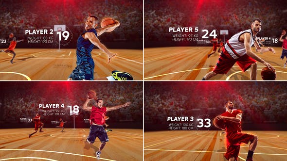 Videohive Basketball Team Lineup 25582303 Myvfxpro